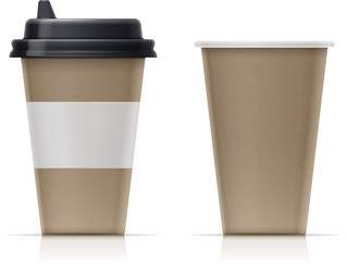 Paper cup for fast-food drink Royalty Free Vector Image