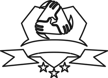 Tree money shield commitment teamwork together Vector Image