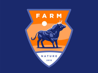 Big bend national park emblem patch logo Vector Image