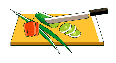 Cutting Vegetable Vector Images (over 30,000)