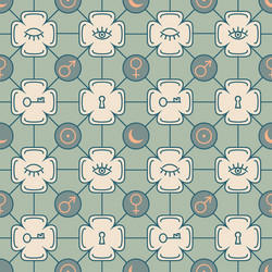 Astrology seamless pattern with constellations Vector Image