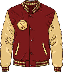 Bomber jacket Royalty Free Vector Image - VectorStock
