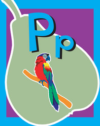 Letter P Flash Cards Vector Images (over 300)