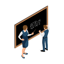 Student in classroom Royalty Free Vector Image