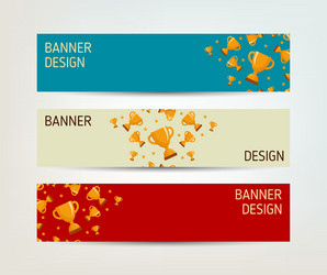 Video game posters set gamer competition banners Vector Image