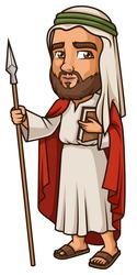 Saint peter the apostle cartoon clip art Vector Image