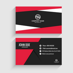 Red Black Visiting Card Vector Images (over 1,400)
