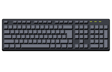Blank Computer Keyboard Clipart