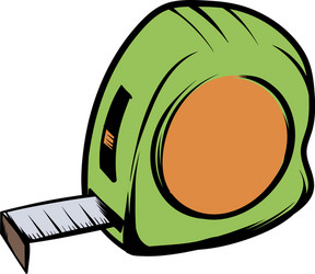 Cartoon measuring tape Royalty Free Vector Image