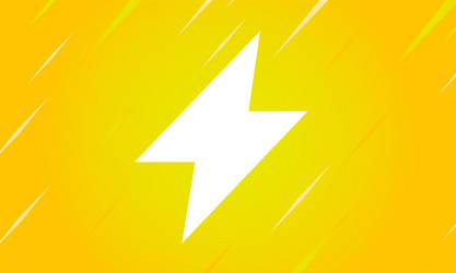 Yellow gradient thunderbolt background design Vector Image
