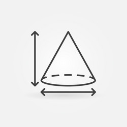 Area and volume of the pyramid Royalty Free Vector Image
