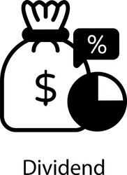 Dividend Royalty Free Vector Image - VectorStock