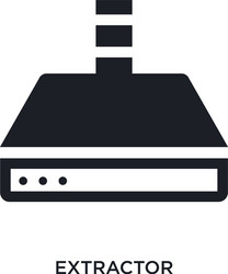 Outline extractor icon isolated black simple line Vector Image