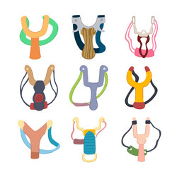 Drawn slingshot cartoon Royalty Free Vector Image