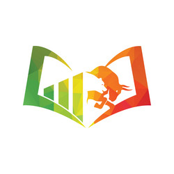 Business and finance study logo Royalty Free Vector Image