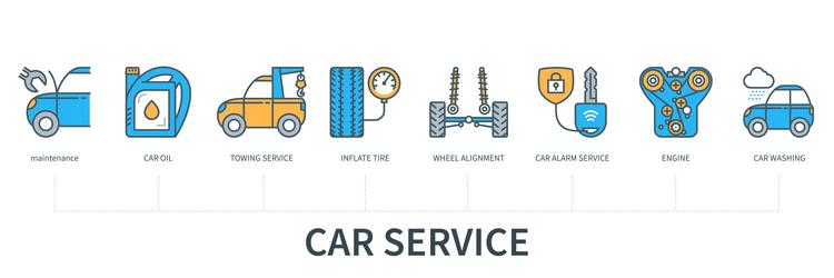 Preventive Maintenance Icon Set Royalty Free Vector Image
