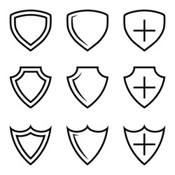 Shield Shape Outline Vector Images (over 10,000)
