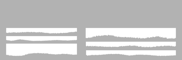 Set of different jagged paper border textures Vector Image