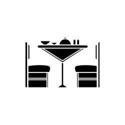 Table manner icon logo image Royalty Free Vector Image