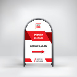 Design signs for retail restaurant use sidewalk Vector Image