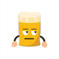 Beer emoticon Royalty Free Vector Image - VectorStock