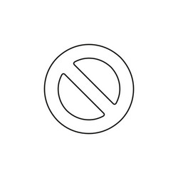 Delete icon - no sign close symbol Royalty Free Vector Image