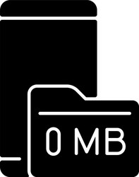 Full storage space rgb color icon Royalty Free Vector Image