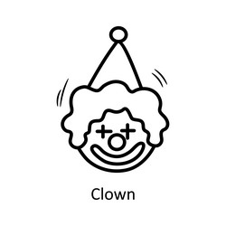 Clown Outline Drawing Vector Images (over 710)