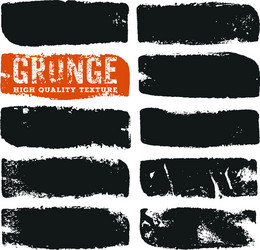 Hand drawn gunge set abstract brush strokes Vector Image