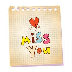 Miss You Vector Images (over 1,700)