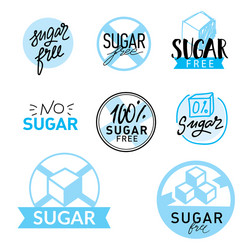 Sugar free label sign isolated Royalty Free Vector Image