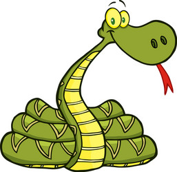 Funny snake cartoon Royalty Free Vector Image - VectorStock