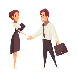 Recruiter cartoon Royalty Free Vector Image - VectorStock