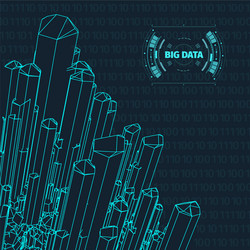 Visualization background technology for big data Vector Image