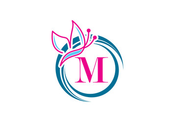 Butterfly Letter M Vector Images (82)