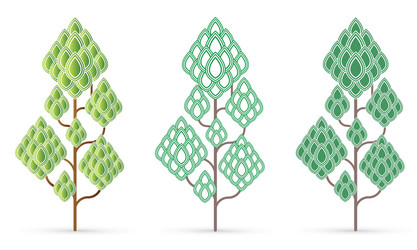 Eco green tree Royalty Free Vector Image - VectorStock