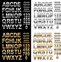 Gold Letters Set Vector Images (over 17,000)