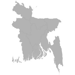 High detailed map of bangladesh with navigation Vector Image