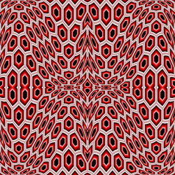 Design distorted hexagon geometric pattern Vector Image