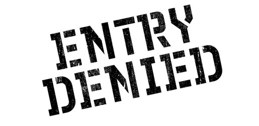 Entry denied rubber stamp Royalty Free Vector Image