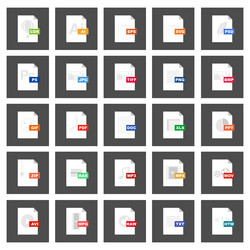 Excel icon major file format icon Royalty Free Vector Image