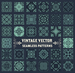 Vintage patterns Royalty Free Vector Image - VectorStock
