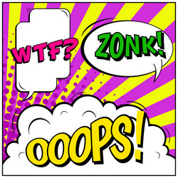 No word comic book pop art Royalty Free Vector Image