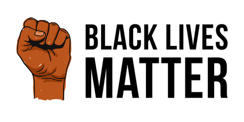 Raised fist held in protest Royalty Free Vector Image