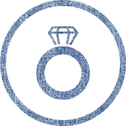 Gem rings rounded icon Royalty Free Vector Image