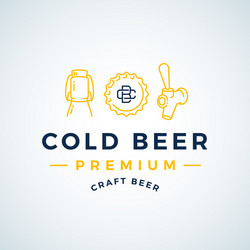 Beer production abstract concept Royalty Free Vector Image