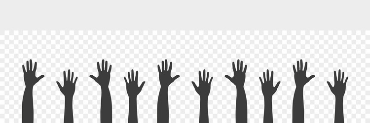 Raised Hand Silhouette