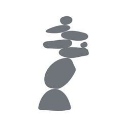 Stone balance logo Royalty Free Vector Image - VectorStock