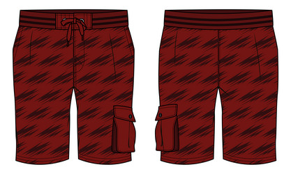 Running trail shorts jersey design template Vector Image