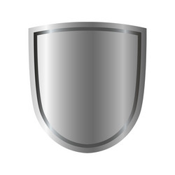 Metal shield isolated Royalty Free Vector Image